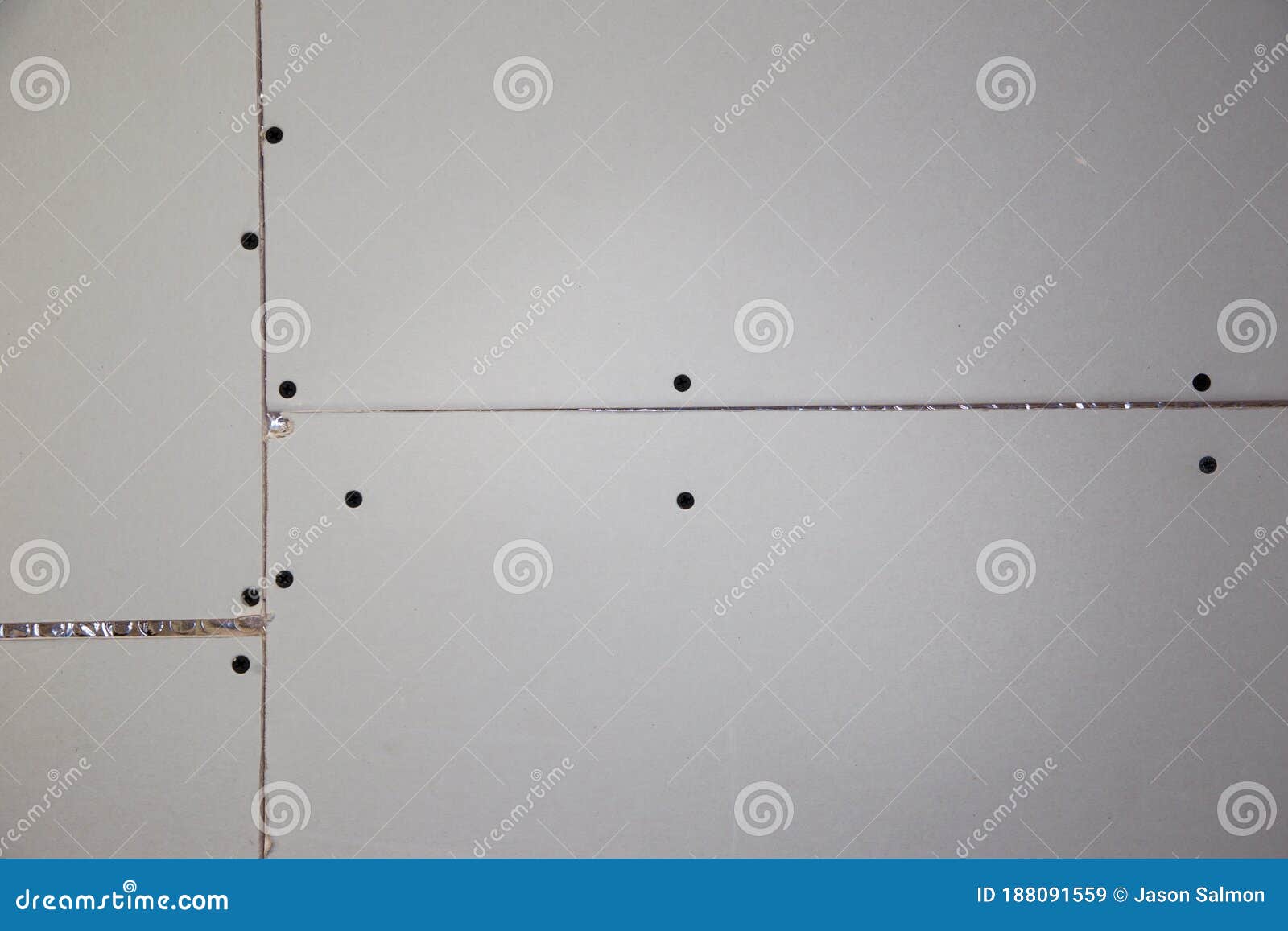 Plain Plasterboard Backdrop Stock Image - Image of indoors, house ...