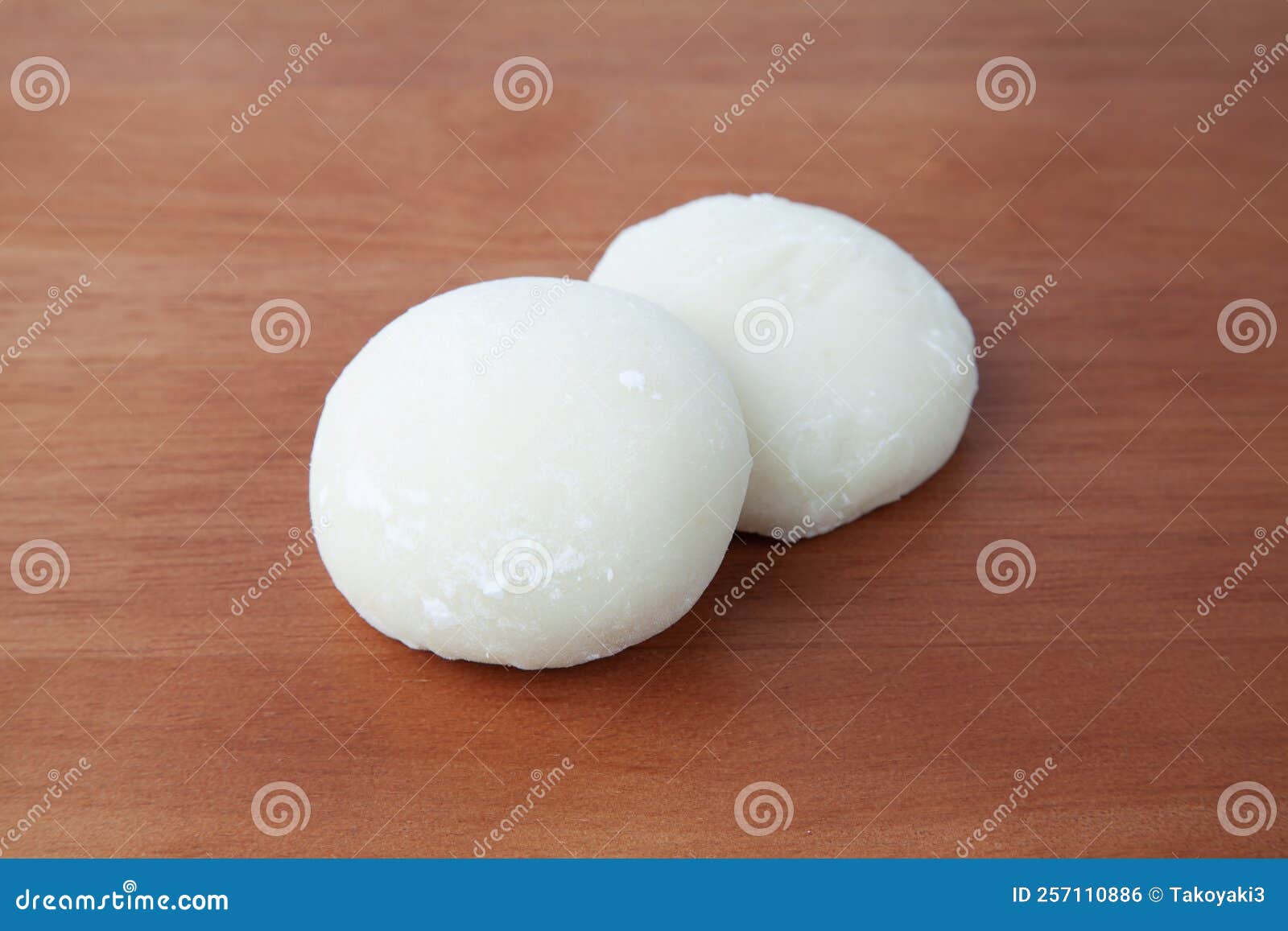 Plain Rice Cake on Wooden Plate Isolated Stock Photo - Image of simple ...