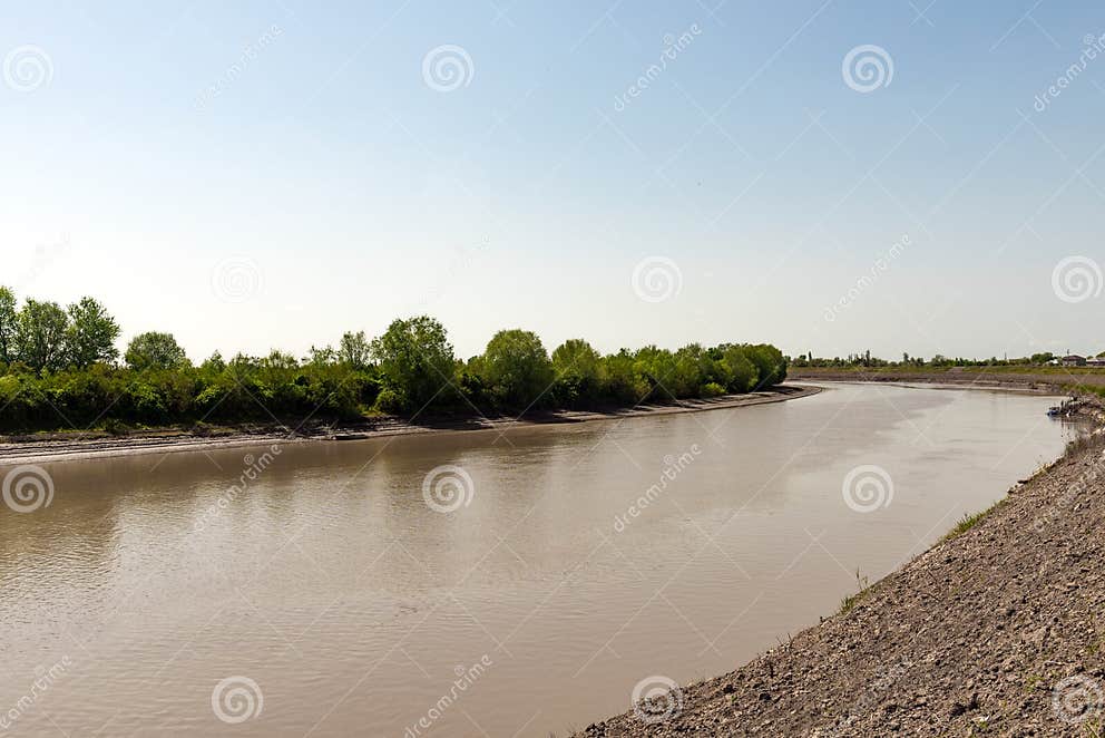Plain river stock image. Image of outdoor, green, land - 91640549