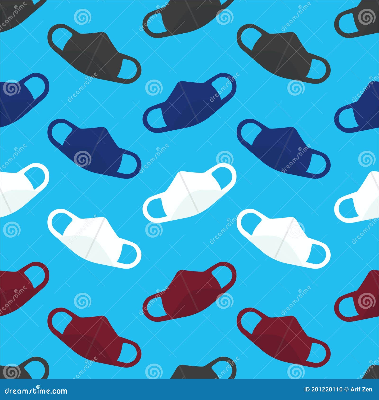 Plain Scuba Mask Template Design. Safety Breathing Masks Stock Vector ...