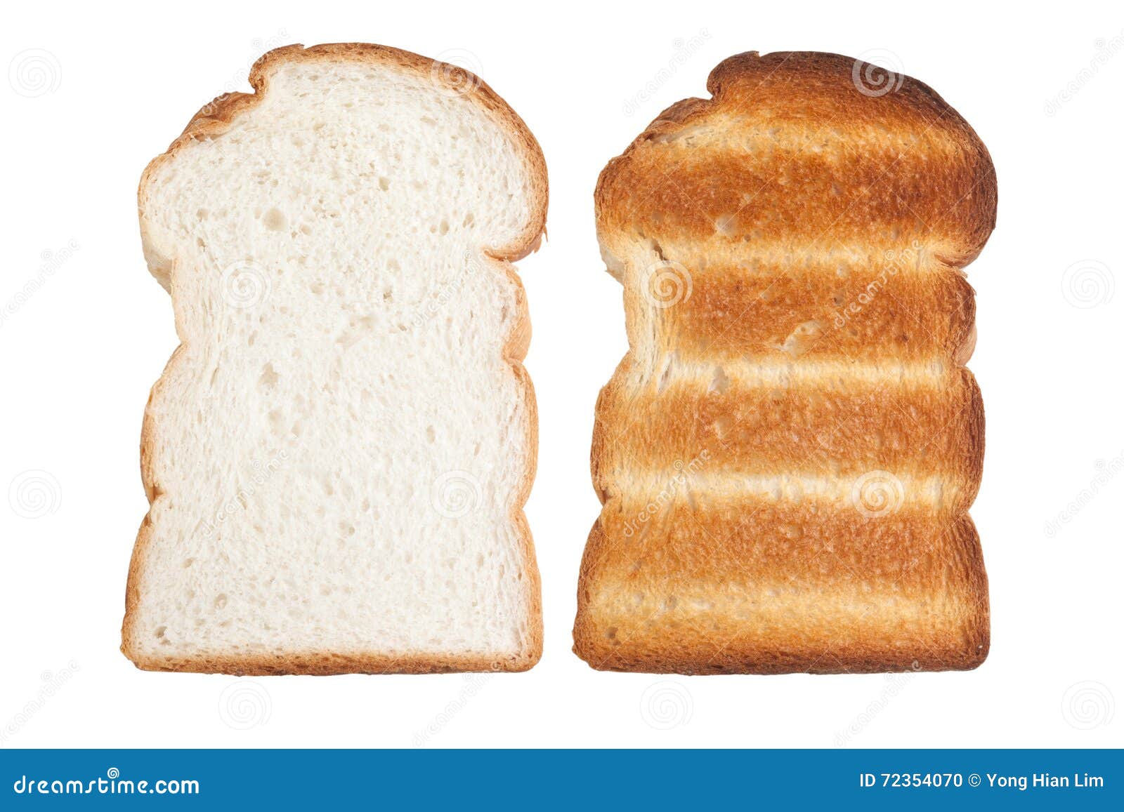 Plain Sliced Bread and Toast Stock Photo - Image of contrast, brown ...