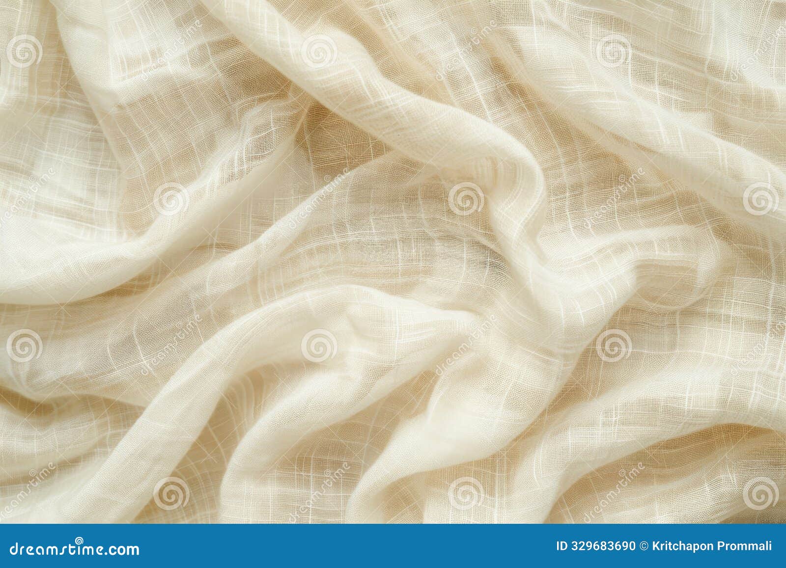 Plain Soft Linen Texture, Cream Colored, White Background, High ...