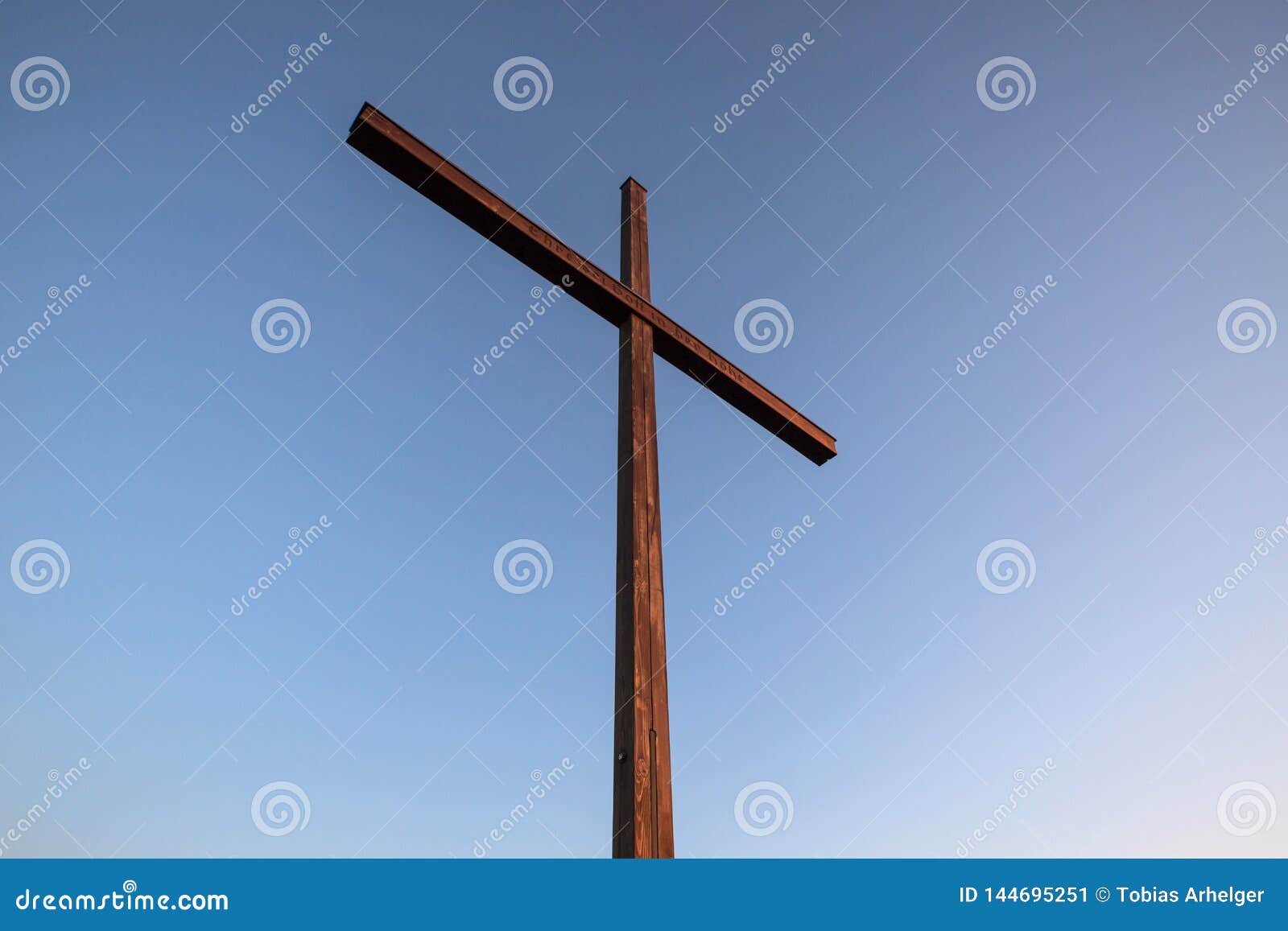 Summit Cross Mountain Background Stock Image - Image of sign, mountain ...