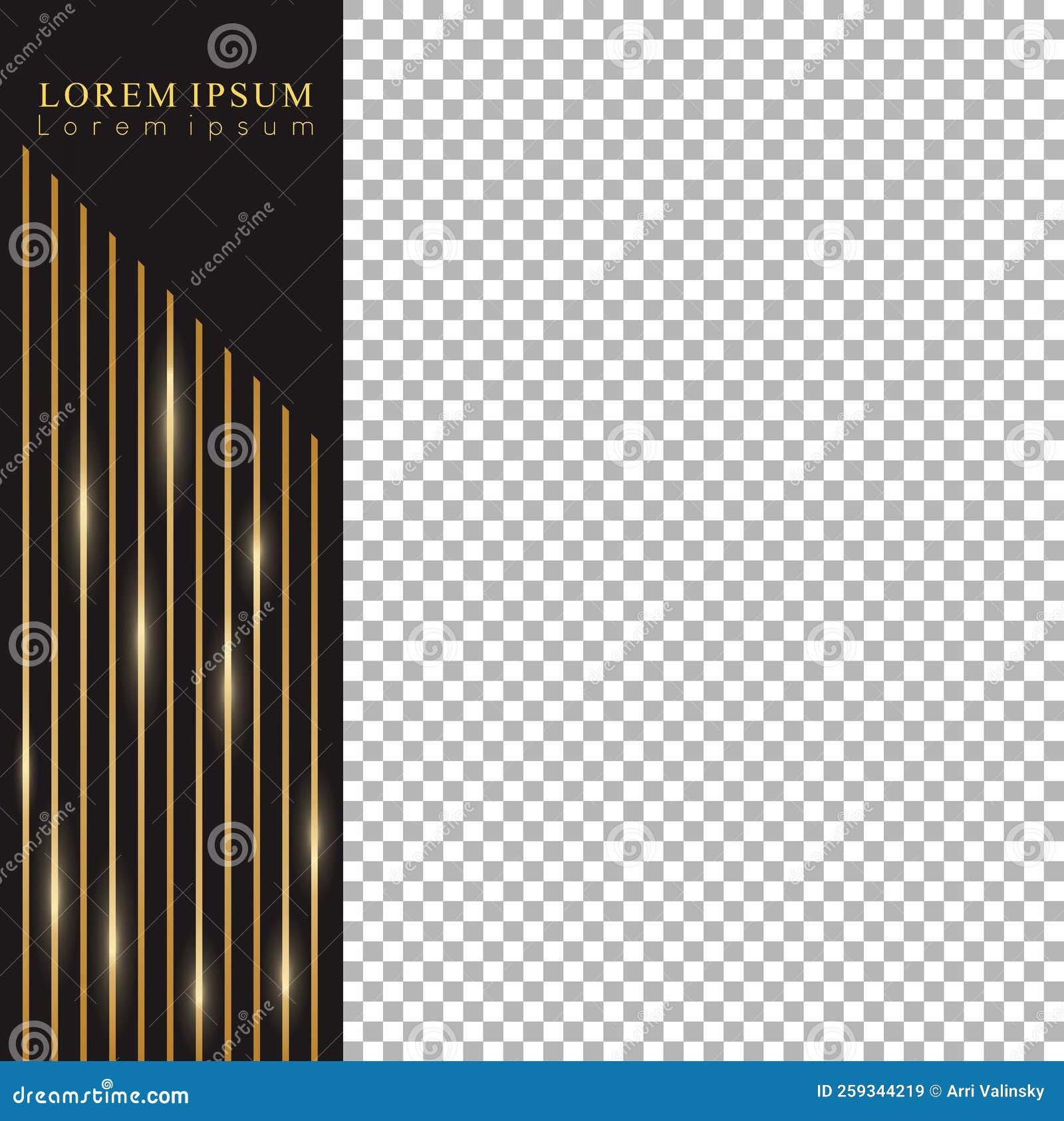 Plain Template with Golden Lines Stock Vector - Illustration of ...