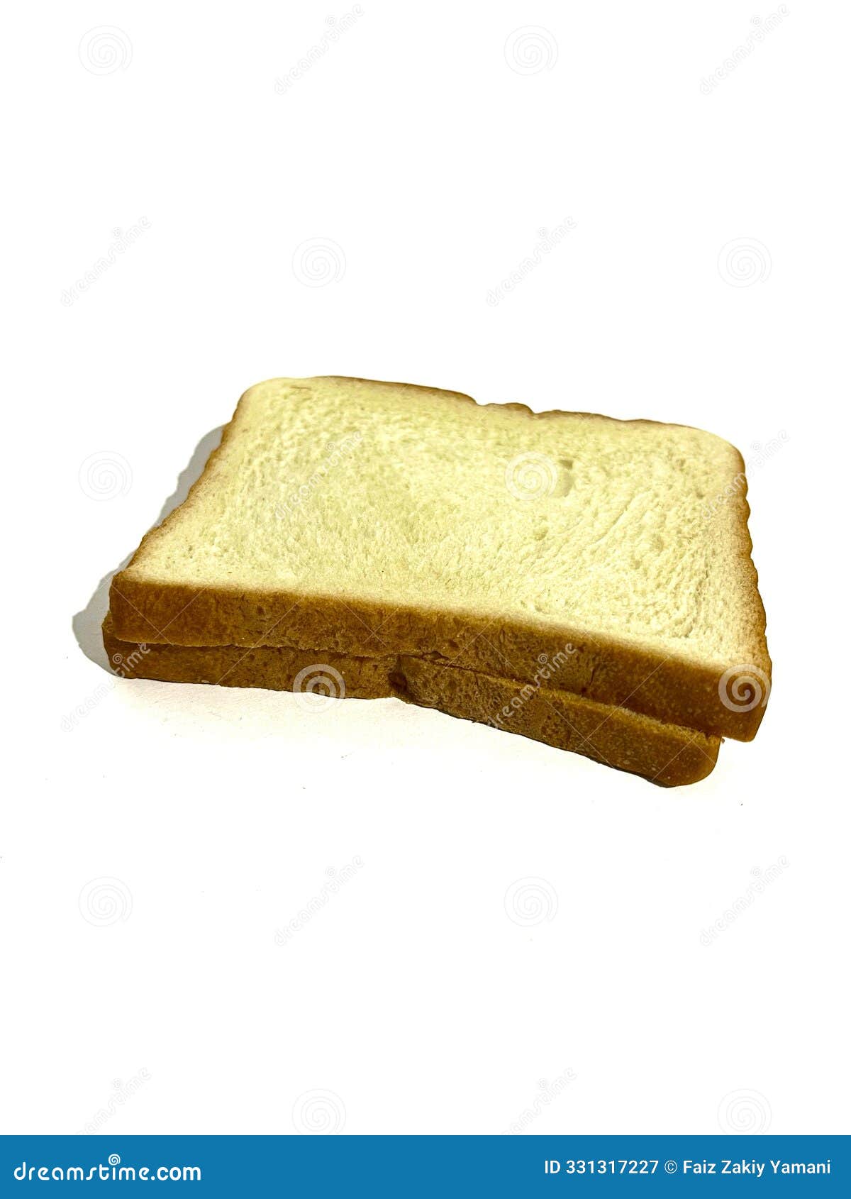 Plain Toast Bread Isolated on White Background Stock Image - Image of ...