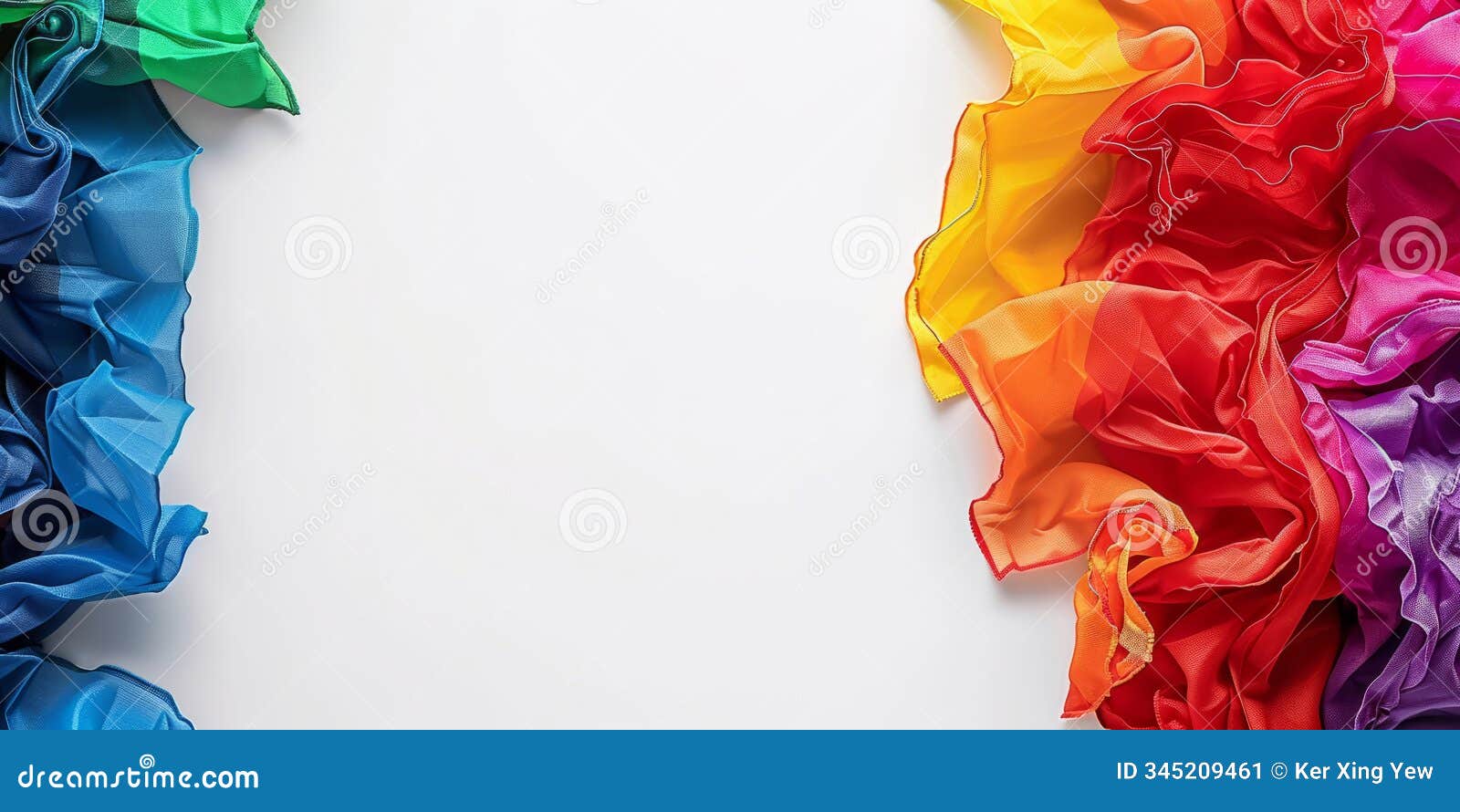 Plain White Backdrop Pride Month-themed Elements. Stock Illustration ...