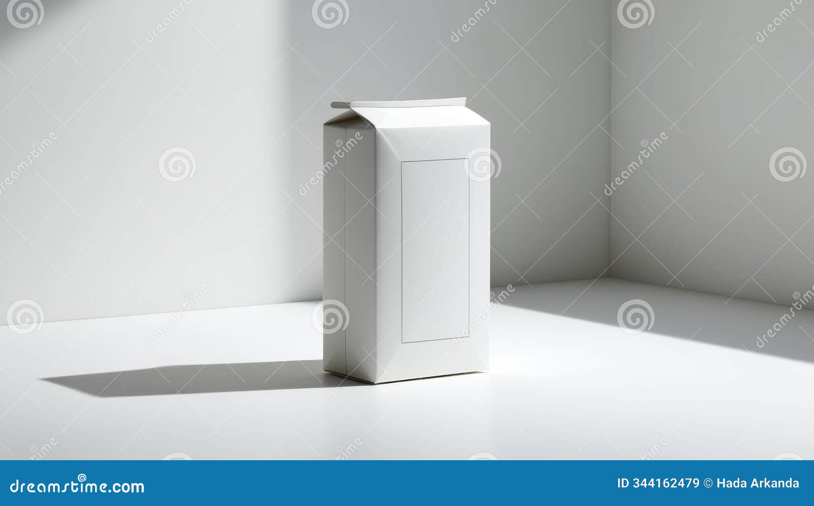 Plain White Cereal Box Isolated on White, Ideal for Packaging Design ...