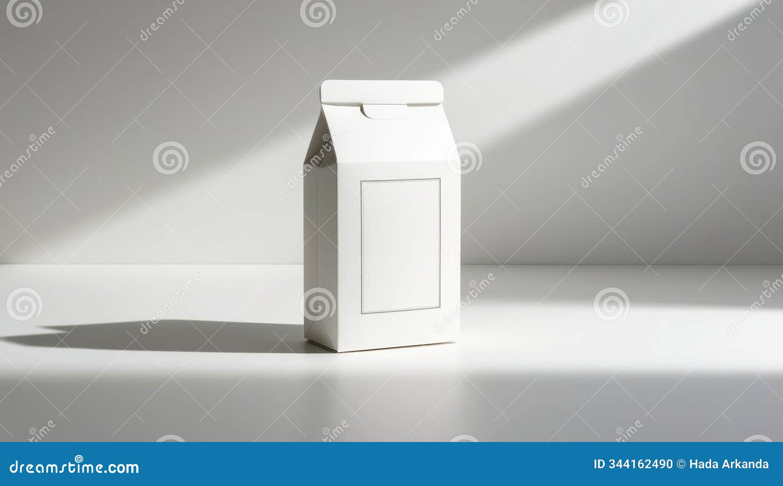 Plain White Cereal Box Isolated on White, Ideal for Packaging Design ...