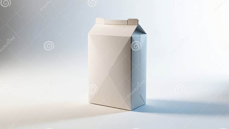 Plain White Cereal Box Isolated on White, Ideal for Packaging Design ...