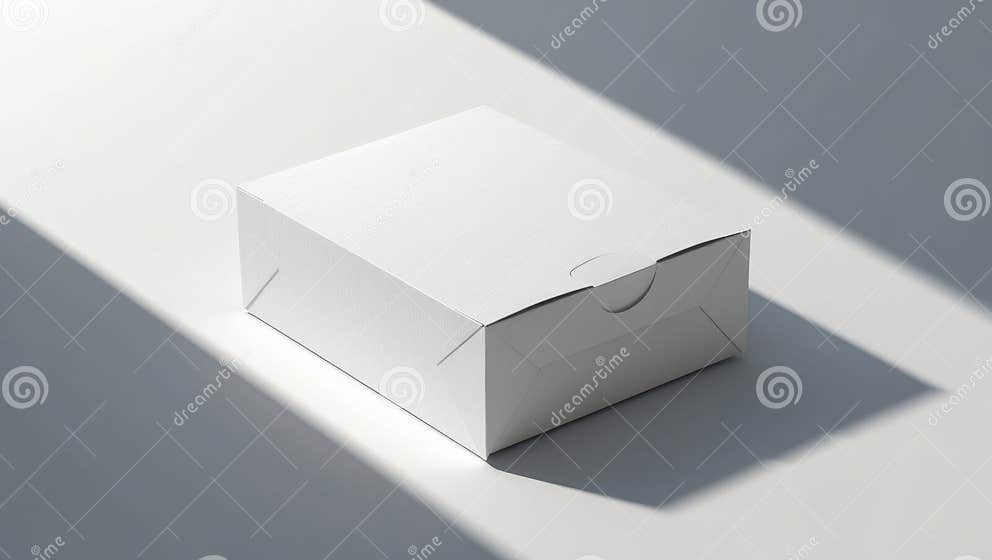 Plain White Cereal Box Isolated on White, Ideal for Packaging Design ...