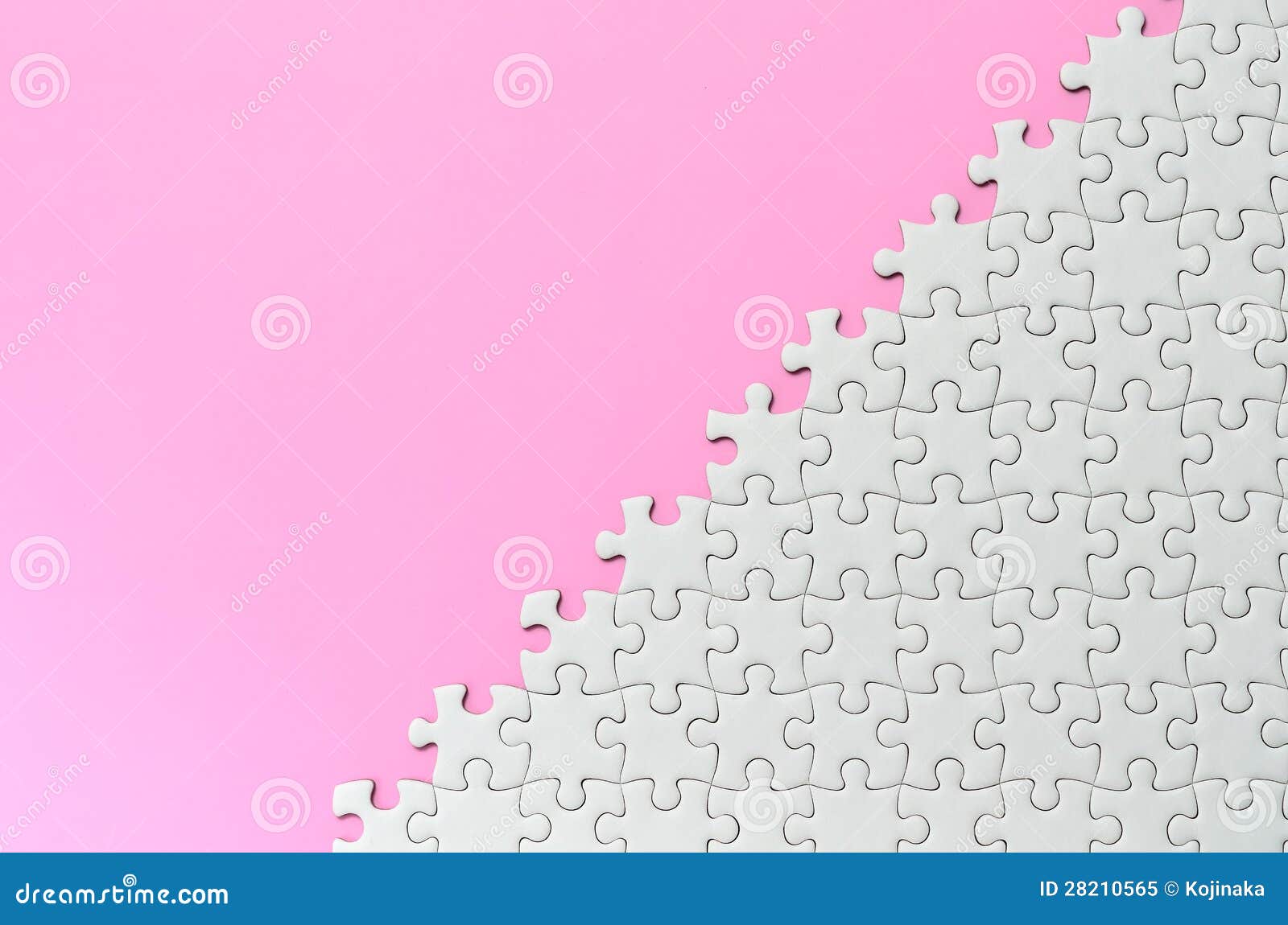 Plain white jigsaw puzzle stock image. Image of games - 28210565