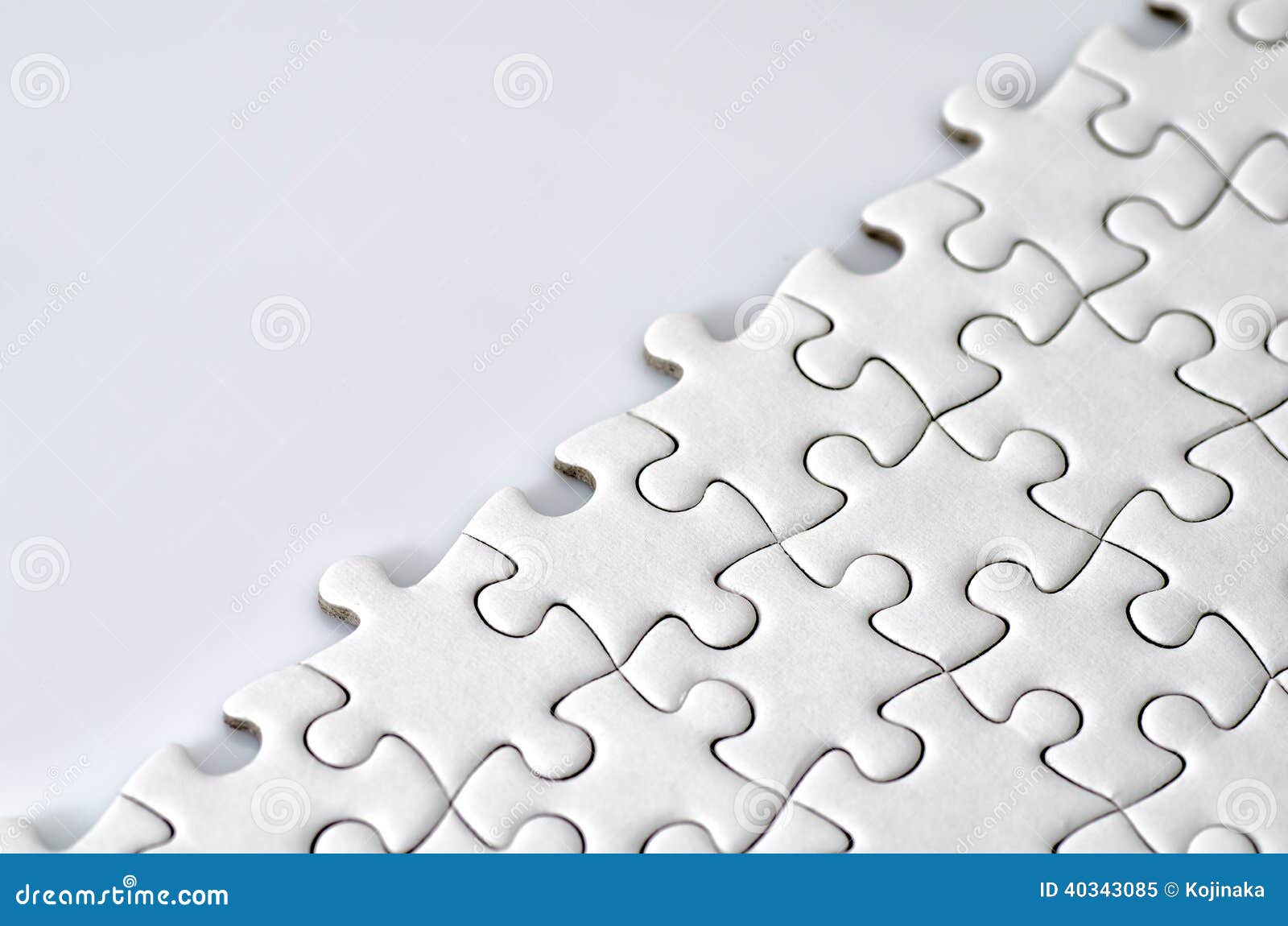 Plain white jigsaw puzzle stock image. Image of pieces - 40343085