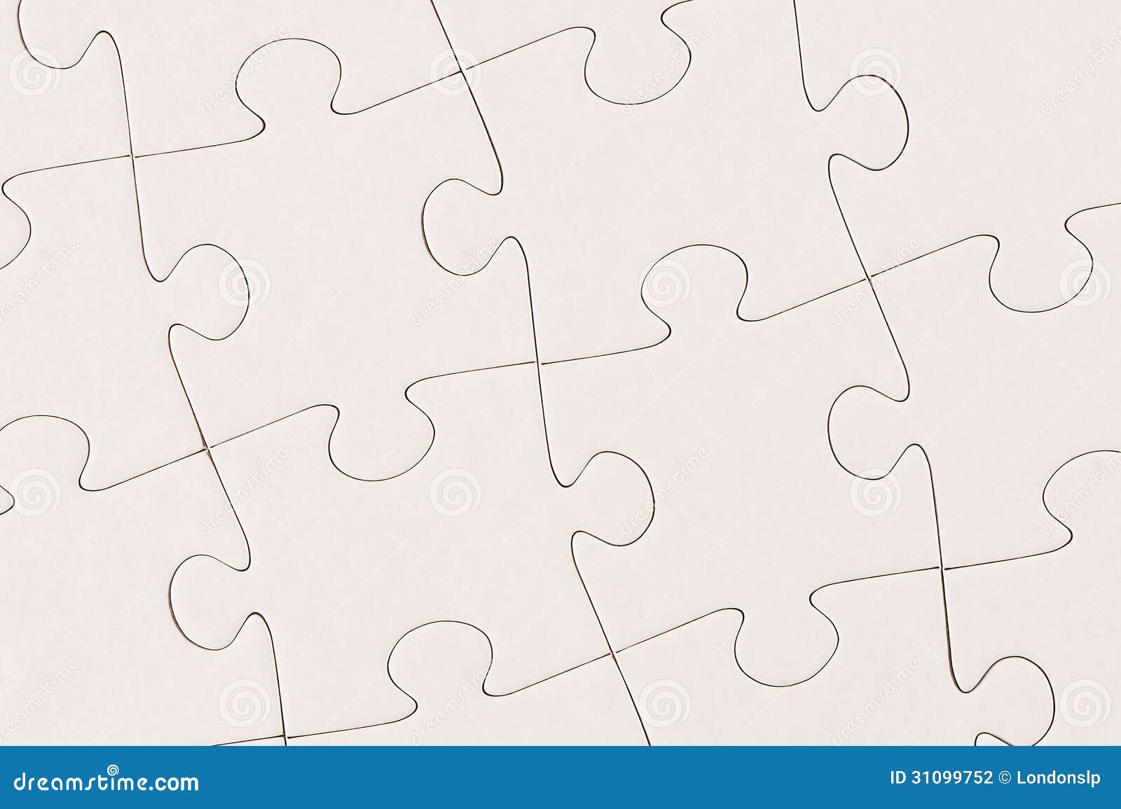 Plain White Jigsaw Puzzle stock photo. Image of challenge - 31099752