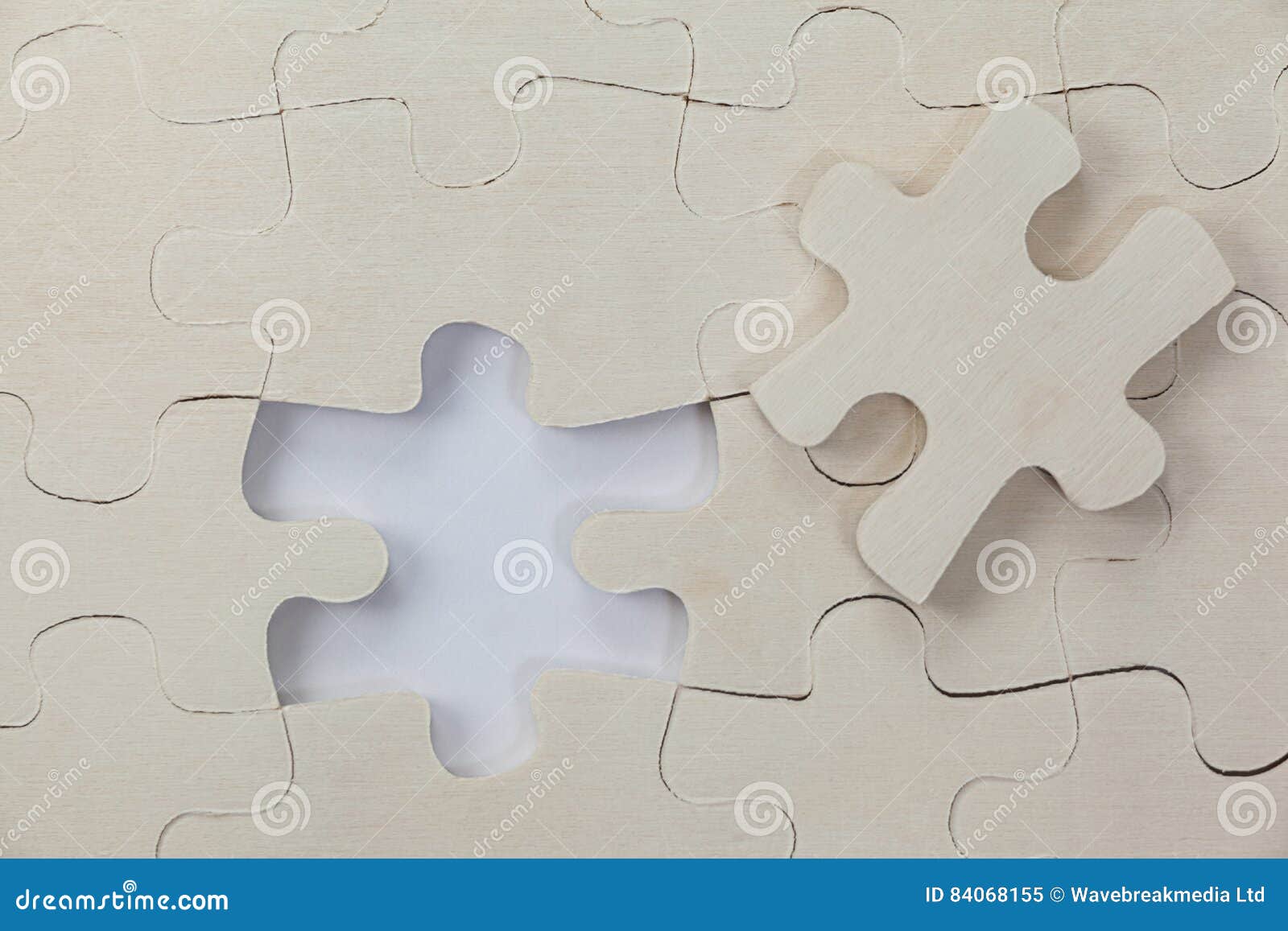 Plain white jigsaw puzzle stock image. Image of partnership - 84068155