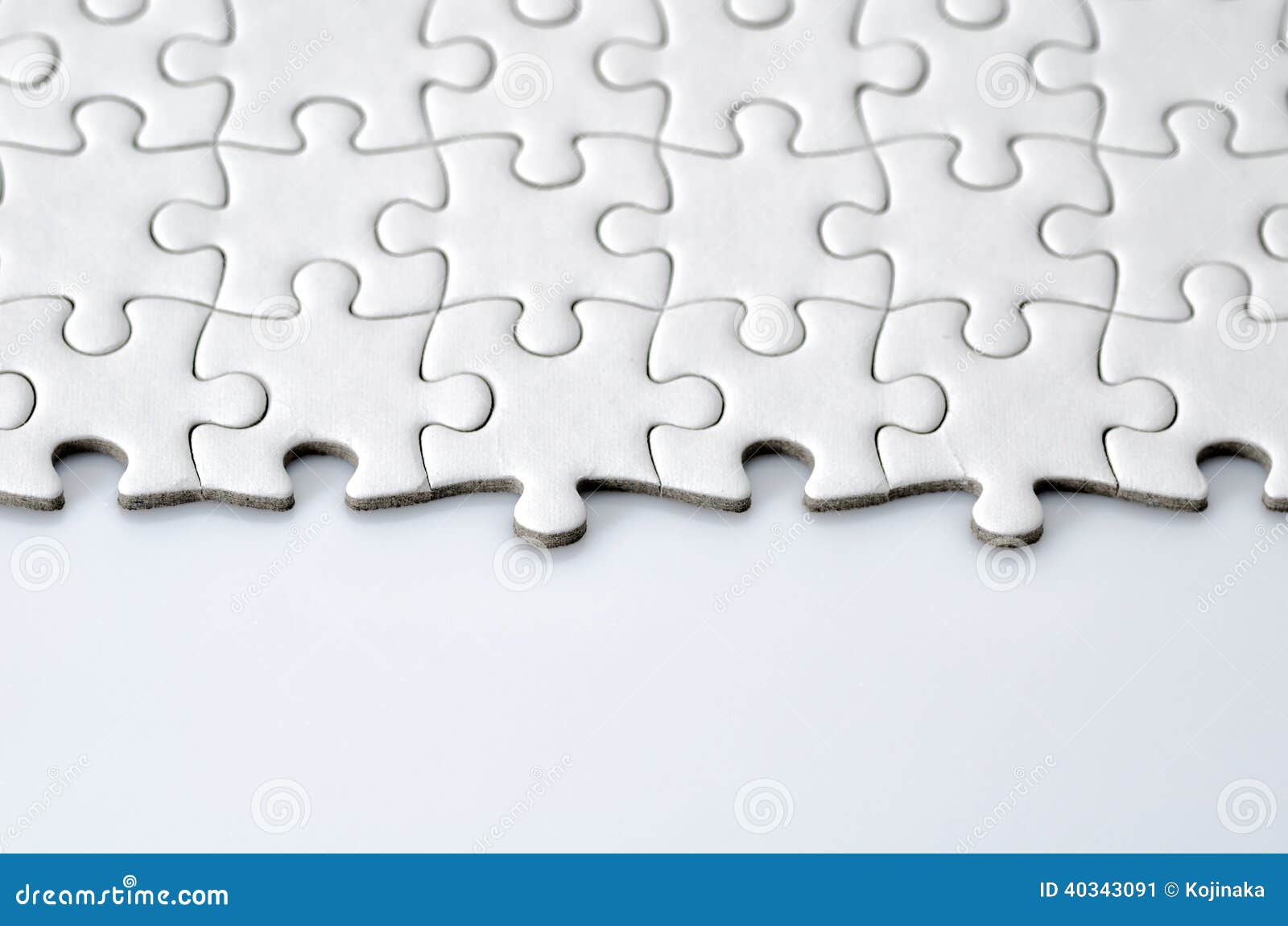 Plain white jigsaw puzzle stock image. Image of game - 40343091