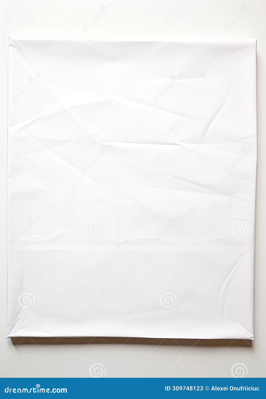 Plain White Paper on White Background Stock Illustration - Illustration ...