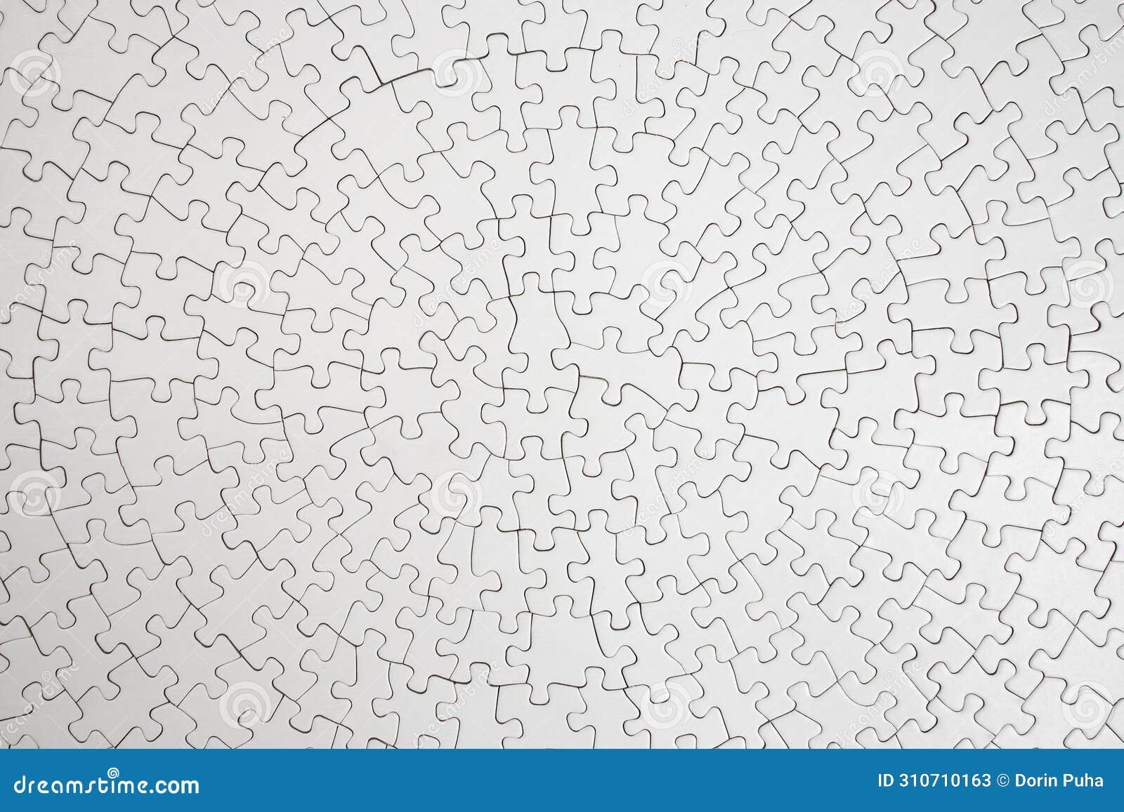 Plain White Radial Jigsaw Puzzle Solved, Abstract Texture Stock Image ...