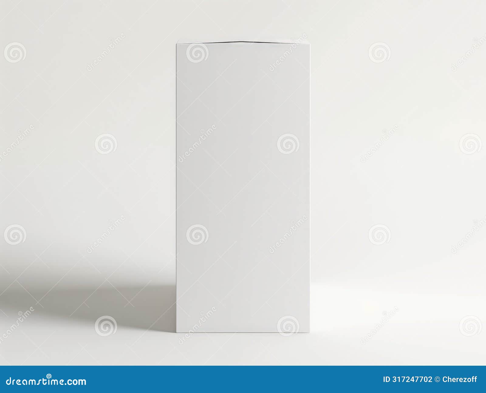 Blank White Packaging Box on White Background Stock Photo - Image of ...