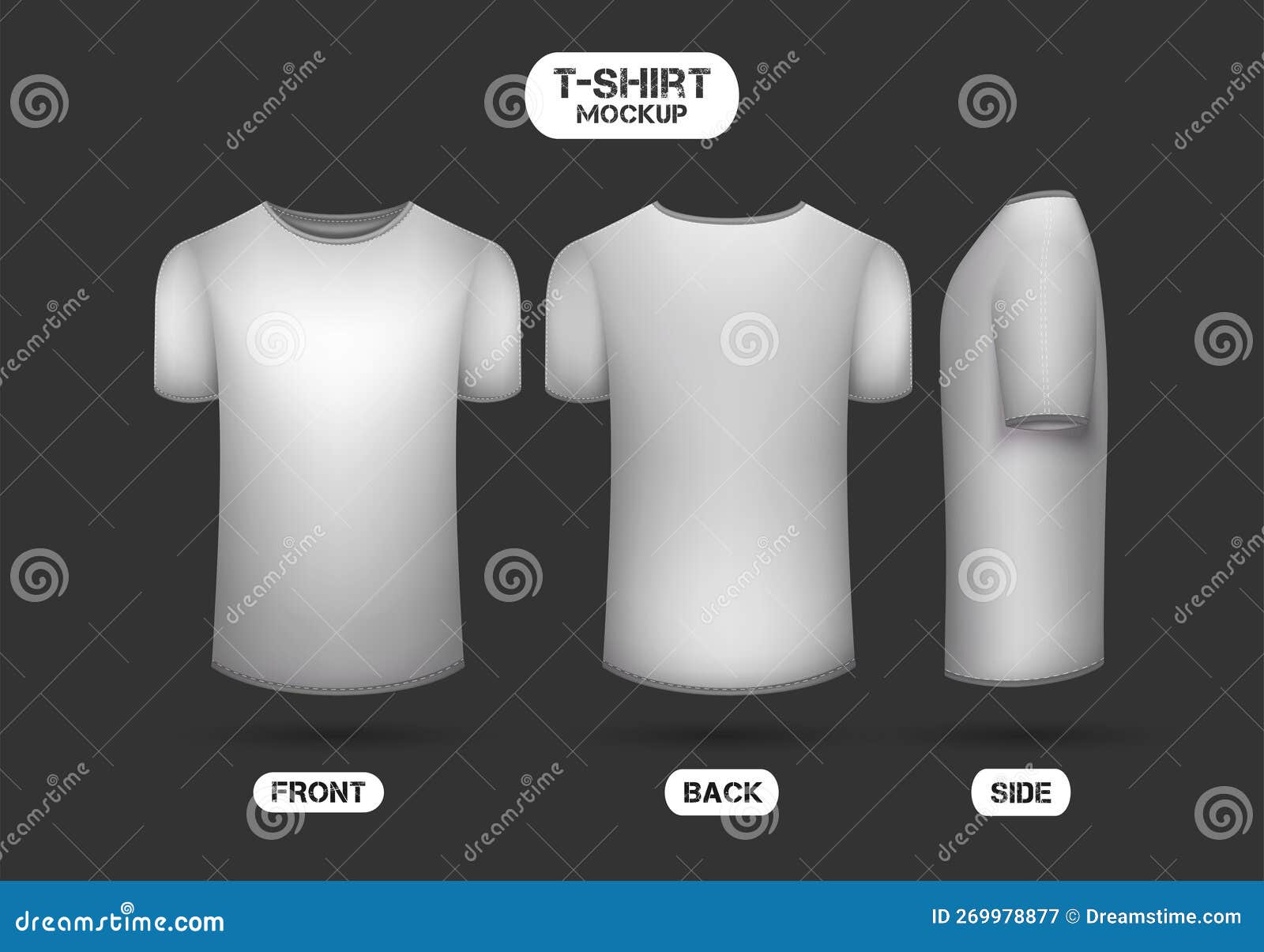 Plain White T-shirt Design, Stock Vector - Illustration of template ...