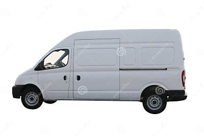 Plain white van stock image. Image of commercial, cargo - 5778211