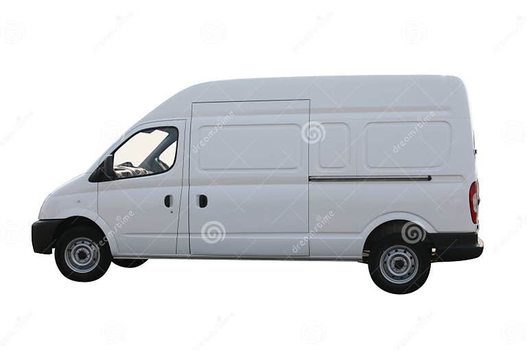 Plain white van stock image. Image of commercial, cargo - 5778211
