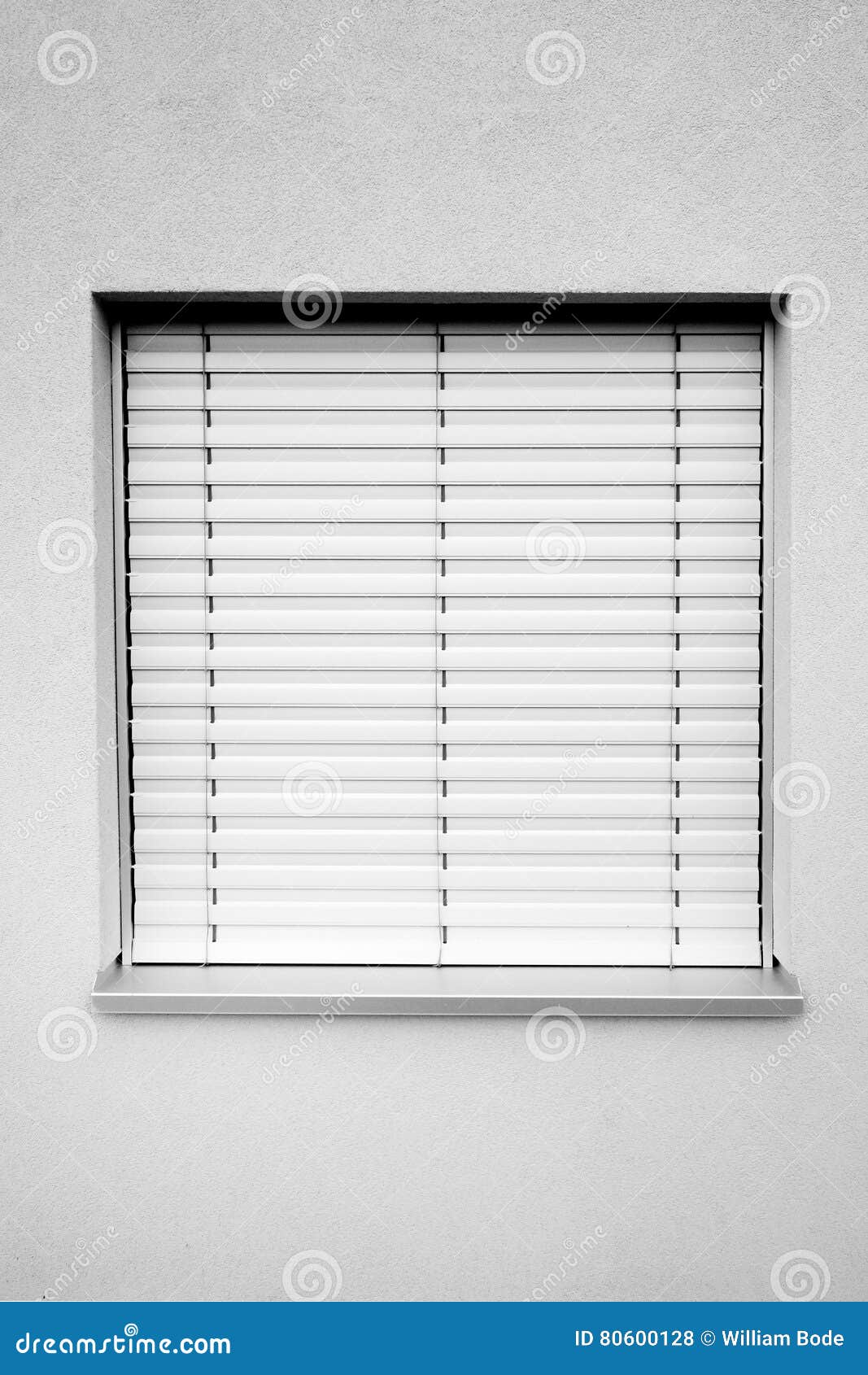 Plain Window with Blind stock photo. Image of contrast - 80600128
