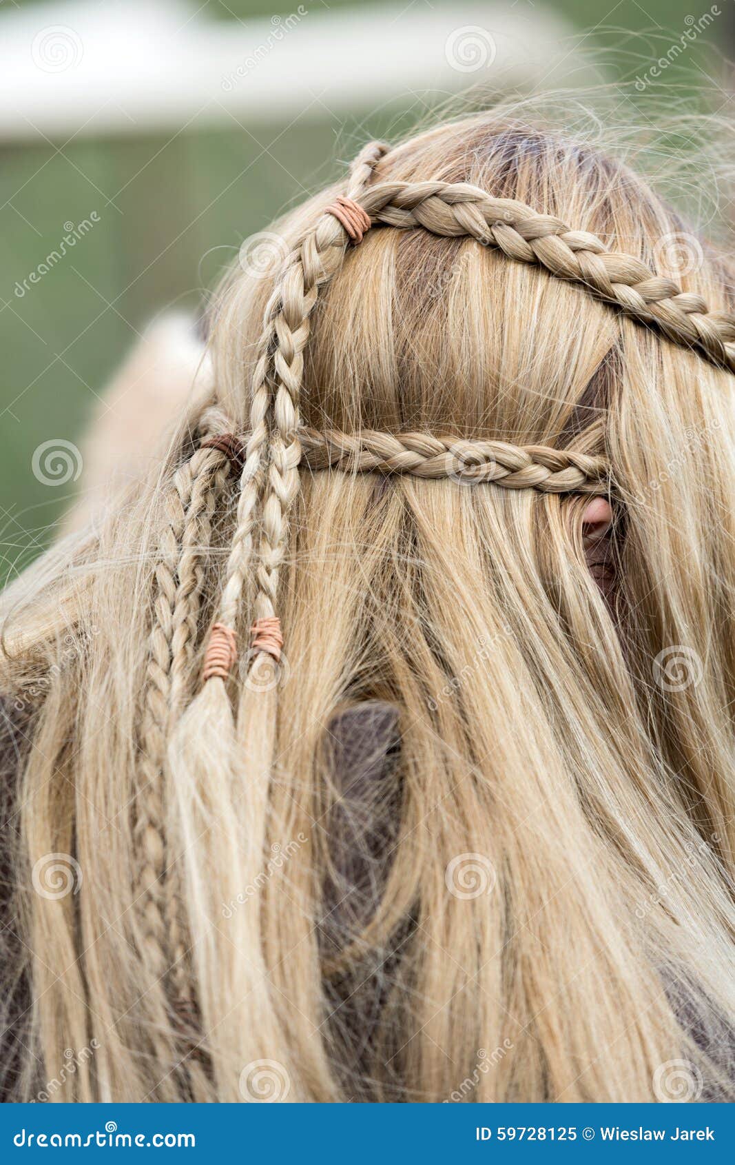 Plaited hair stock image. Image of inclined, parting - 59728125