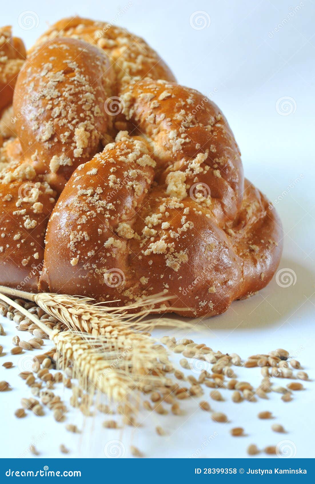 Plaited loaf - sweet roll stock photo. Image of sweet - 28399358