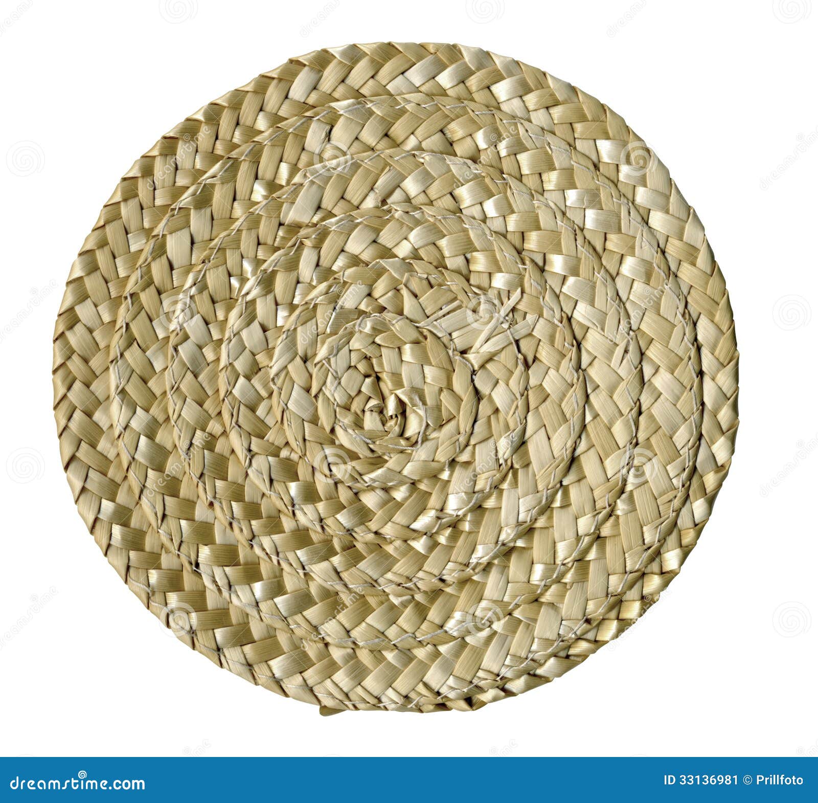 Plaited round mat stock image. Image of craft, material - 33136981
