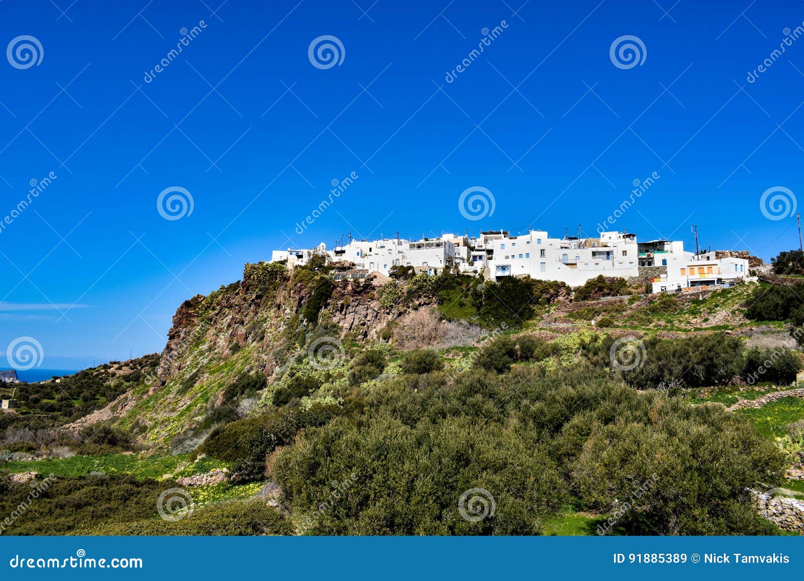 Plaka stock image. Image of natural, colors, nature, aegean - 91885389