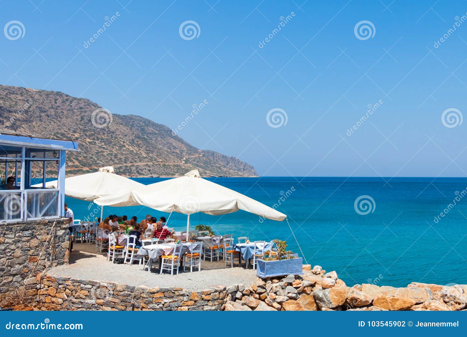 Plaka village on Crete editorial photography. Image of port - 103545902