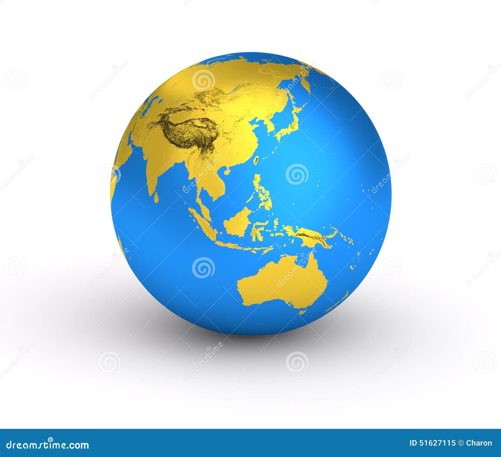 Planète de la terre 3d illustration stock. Illustration du hémisphère ...