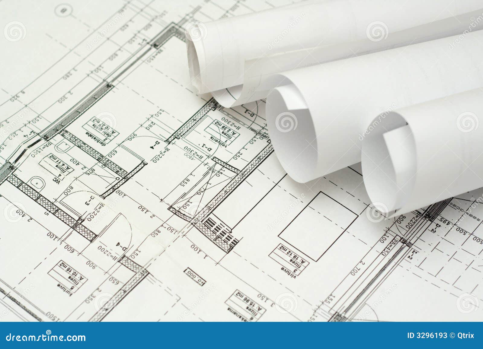 Plan stock image. Image of design, architecture, engineering - 3296193