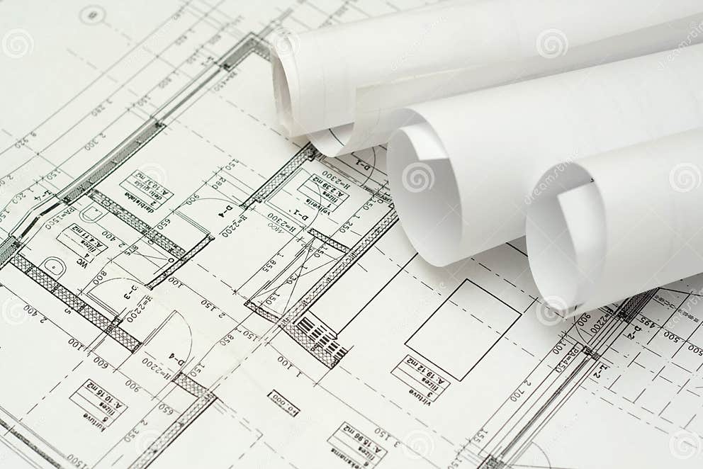 Plan stock image. Image of design, architecture, engineering - 3296193
