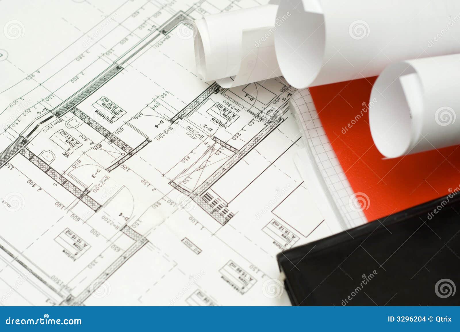 Plan stock photo. Image of building, architecture, design - 3296204