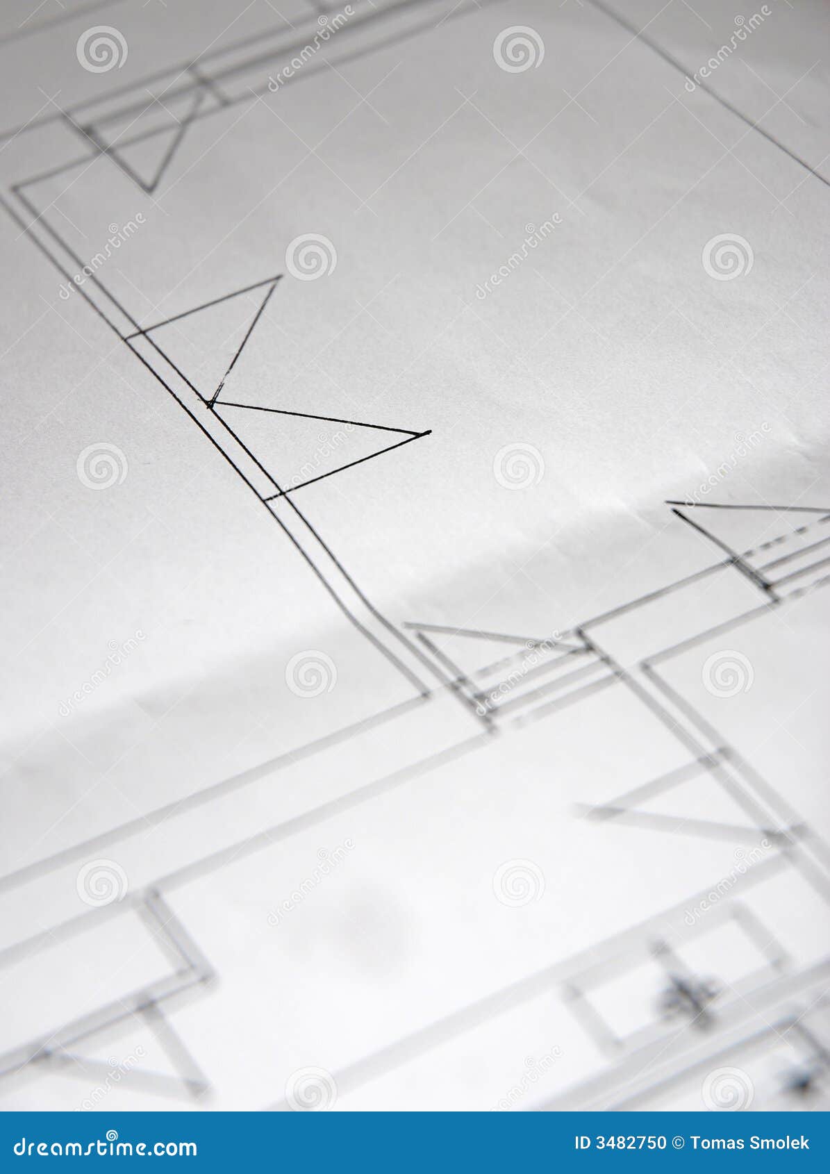 Plan stock photo. Image of drawings, builder, print, draft - 3482750