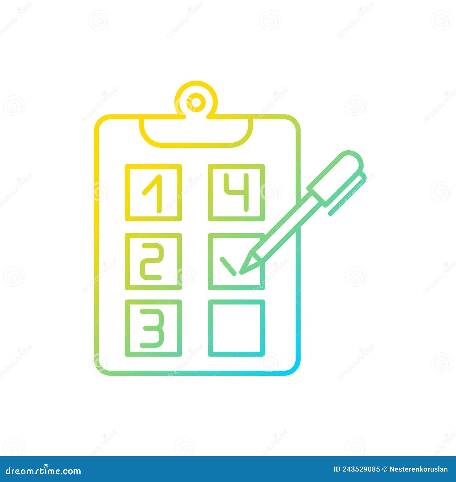 Plan Adherence Gradient Linear Vector Icon Stock Vector - Illustration ...
