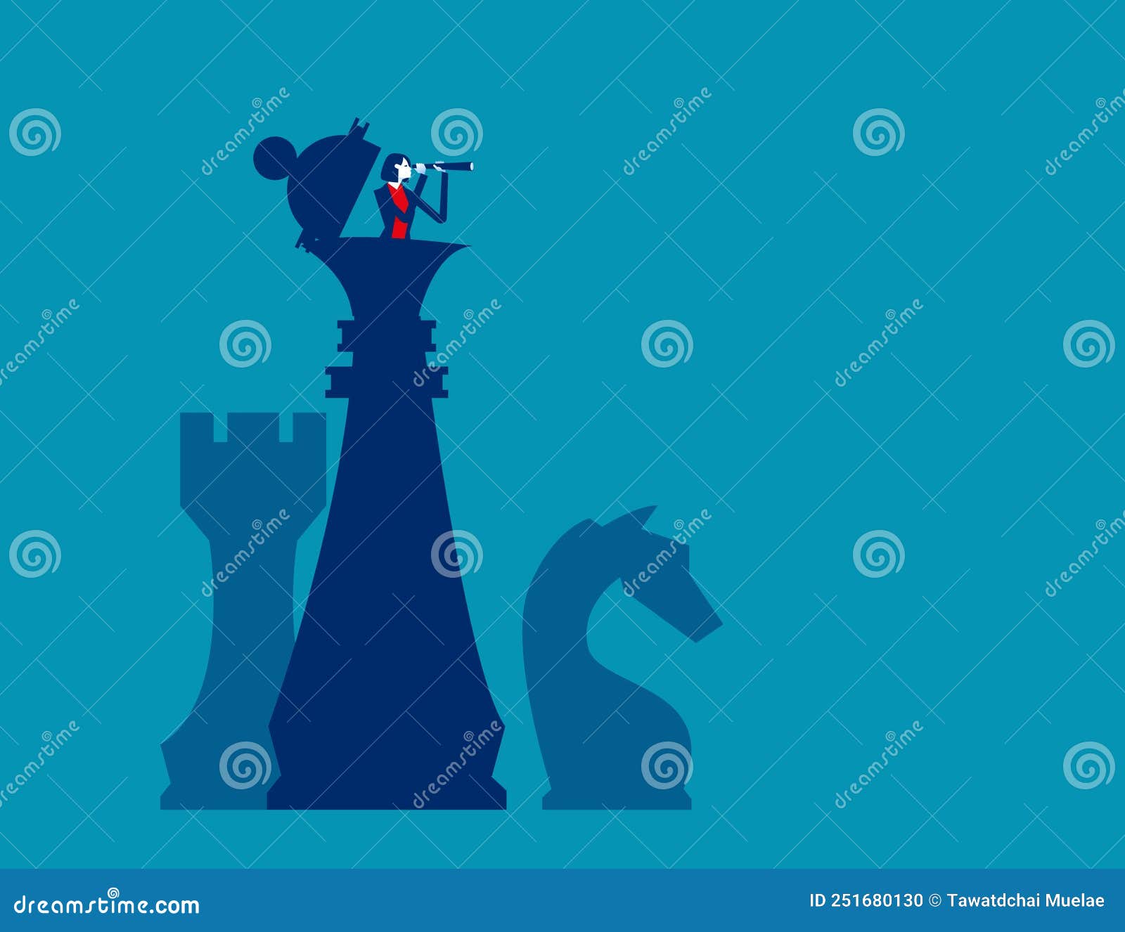 Plan Ahead To Win Business Competition. Success Strategy Stock Vector ...