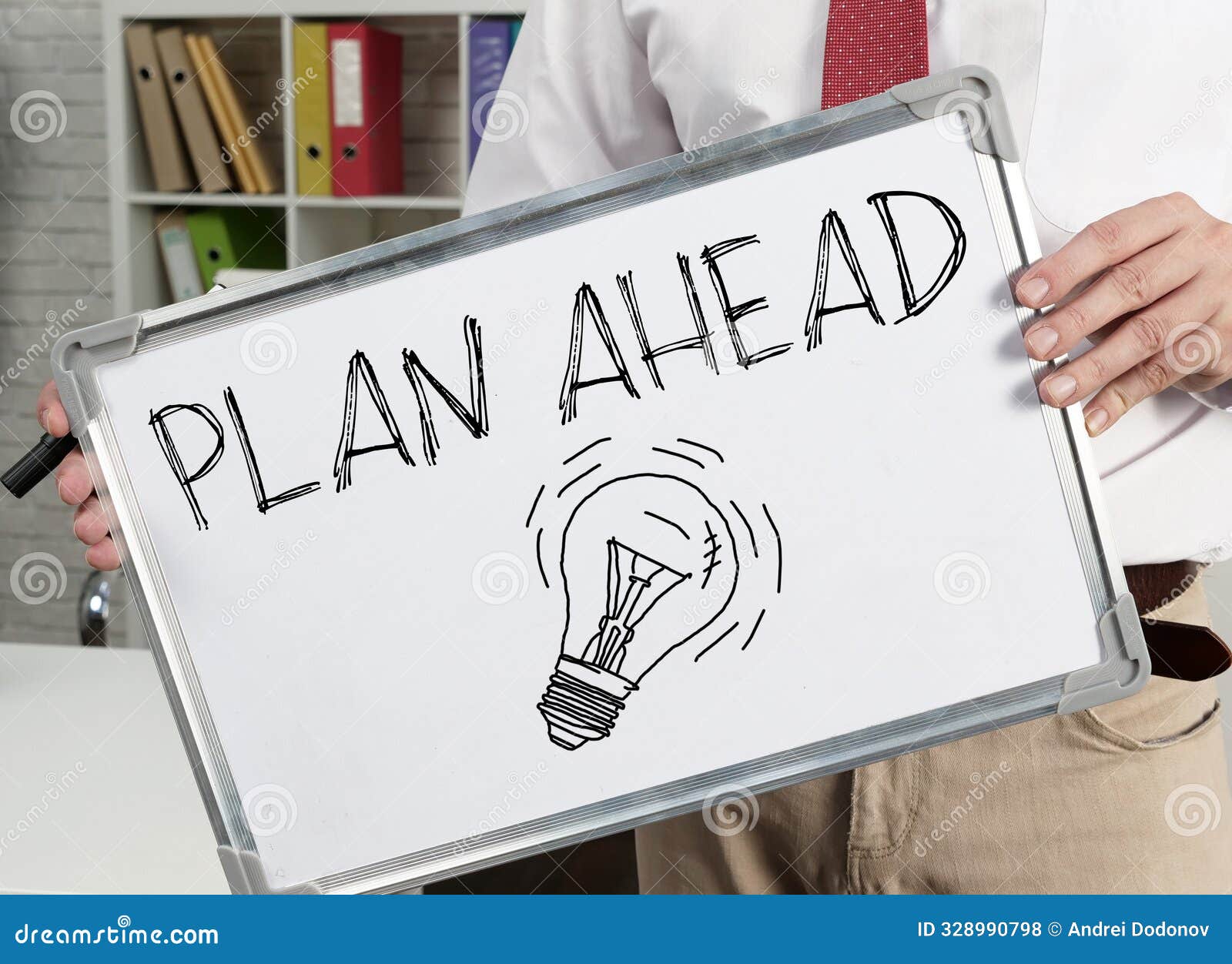 Plan Ahead and What is Next is Shown Using the Text Stock Photo - Image ...