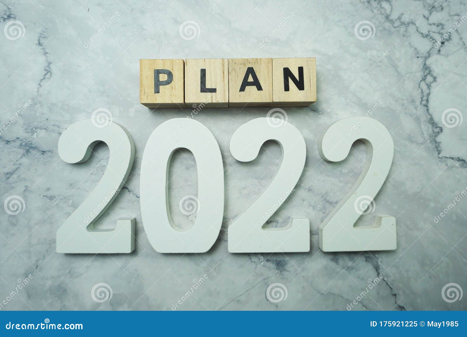 Plan 2022 Alphabet Letter on Marble Background Stock Image - Image of ...