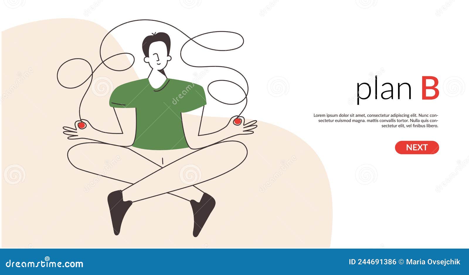 Plan B Alternative Difficult Path Concept Vector Infographic ...