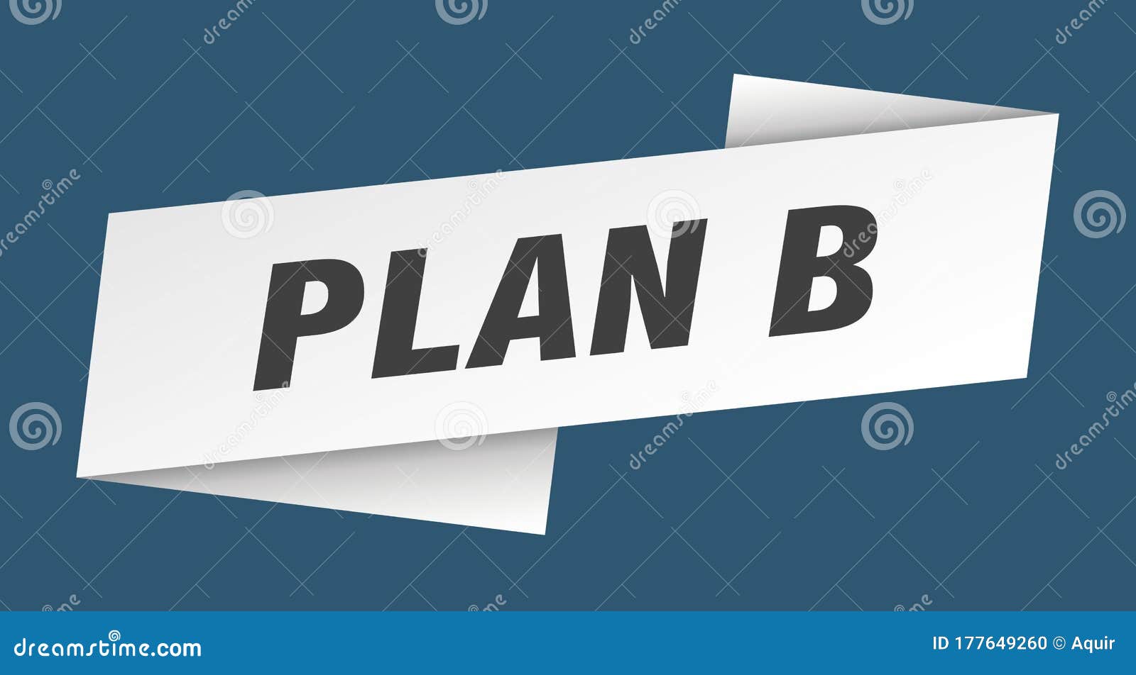 Plan B Banner Template. Plan B Ribbon Label Stock Vector - Illustration ...