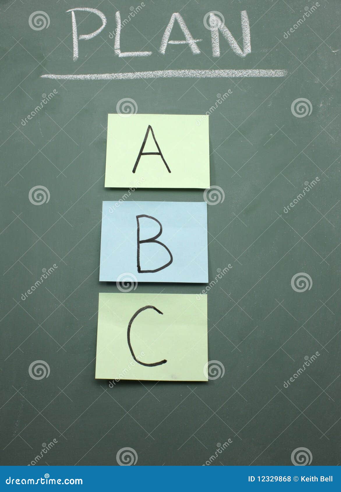 Plan a, B, or C stock photo. Image of plan, black, sticky - 12329868