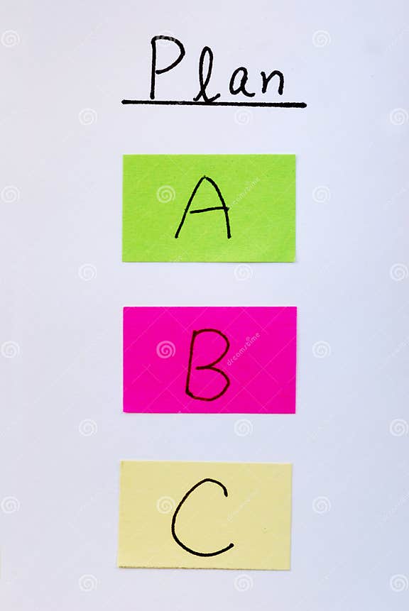 Plan a B C stock image. Image of planning, priority, template - 13380563