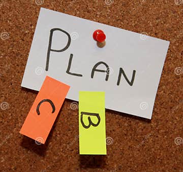 Plan B and C! stock photo. Image of management, comment - 48010406