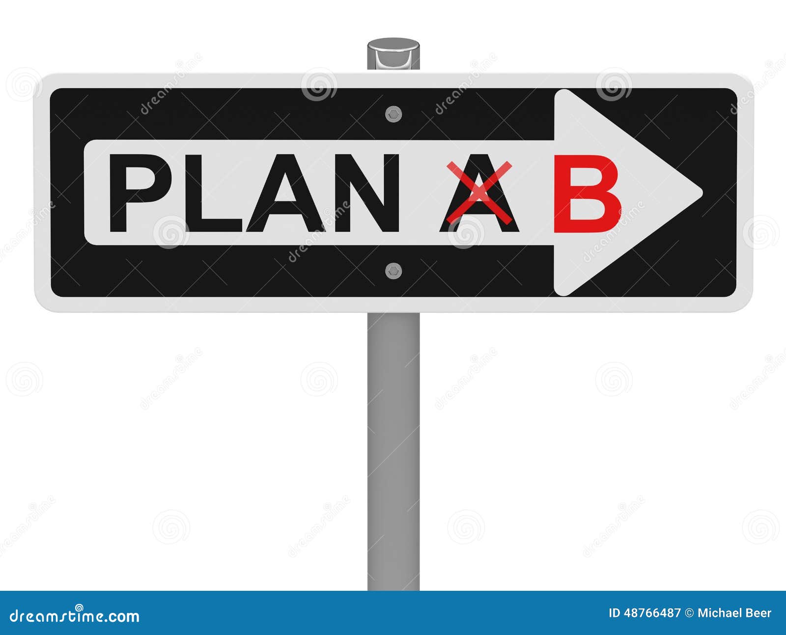 Plan B Royalty-Free Stock Photography | CartoonDealer.com #48766487