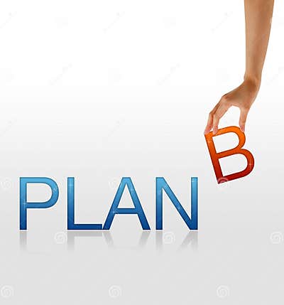 Plan B - Hand stock illustration. Illustration of orange - 19620795