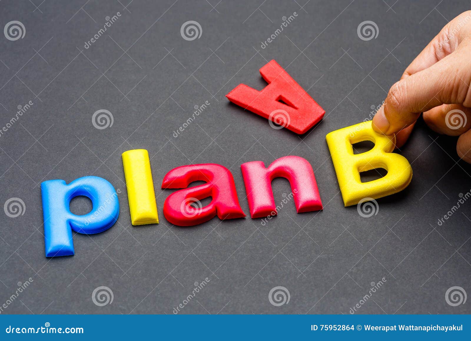 Plan B stock photo. Image of idea, solution, alternative - 75952864