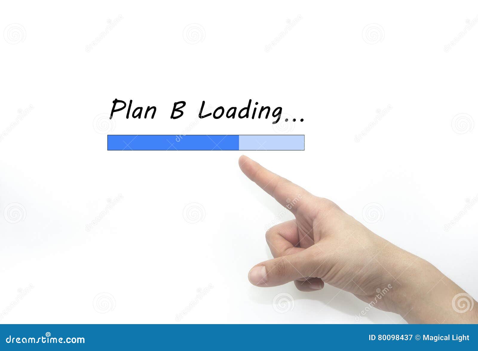 Plan B Loading Progress Bar Stock Image - Image of business, method ...