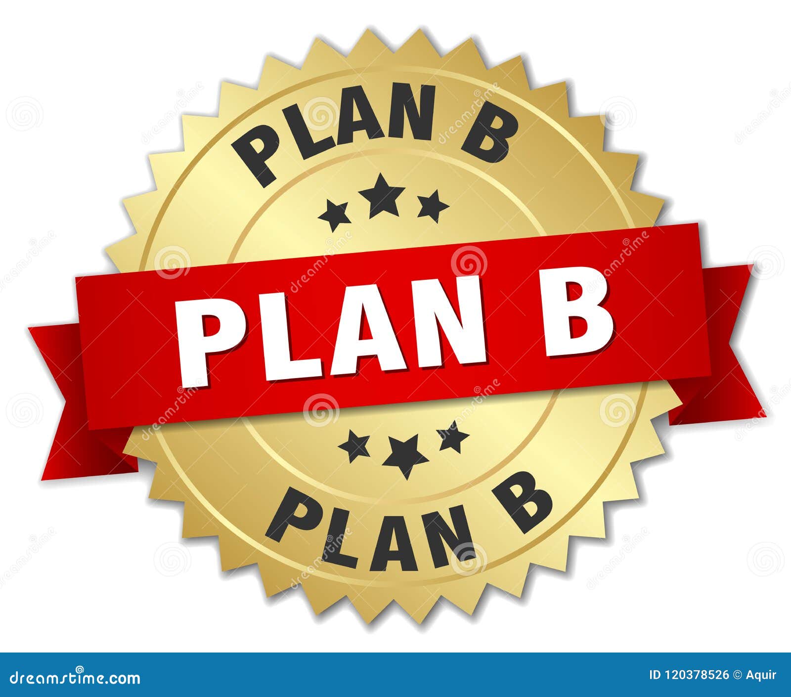 Plan b stock vector. Illustration of sticker, emblem - 120378526
